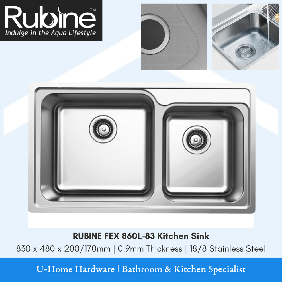 RUBINE FEX 860L-83 Kitchen Sink – U-Home Hardware